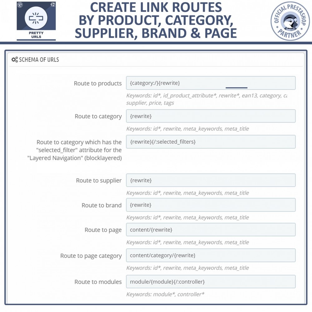PrestaShop Friendly URL Module | Pretty URL by fmemodules | CodeCanyon